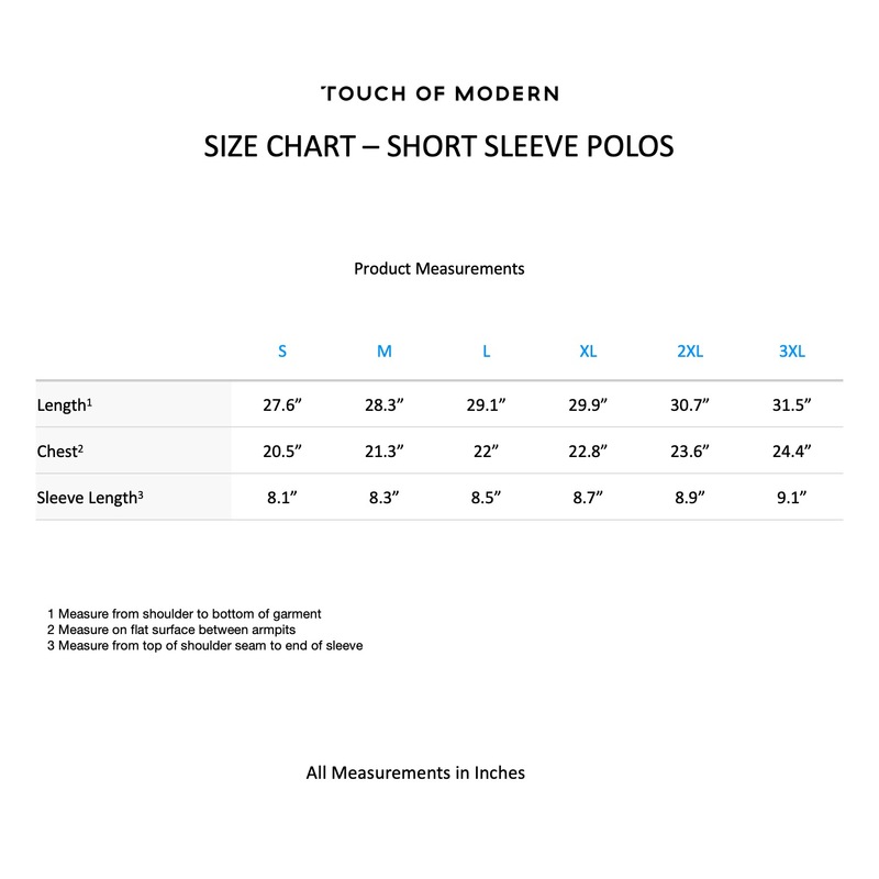 Enzo Short Sleeve Polo Shirt // Anthracite (XL) - Giorgio di Mare ...