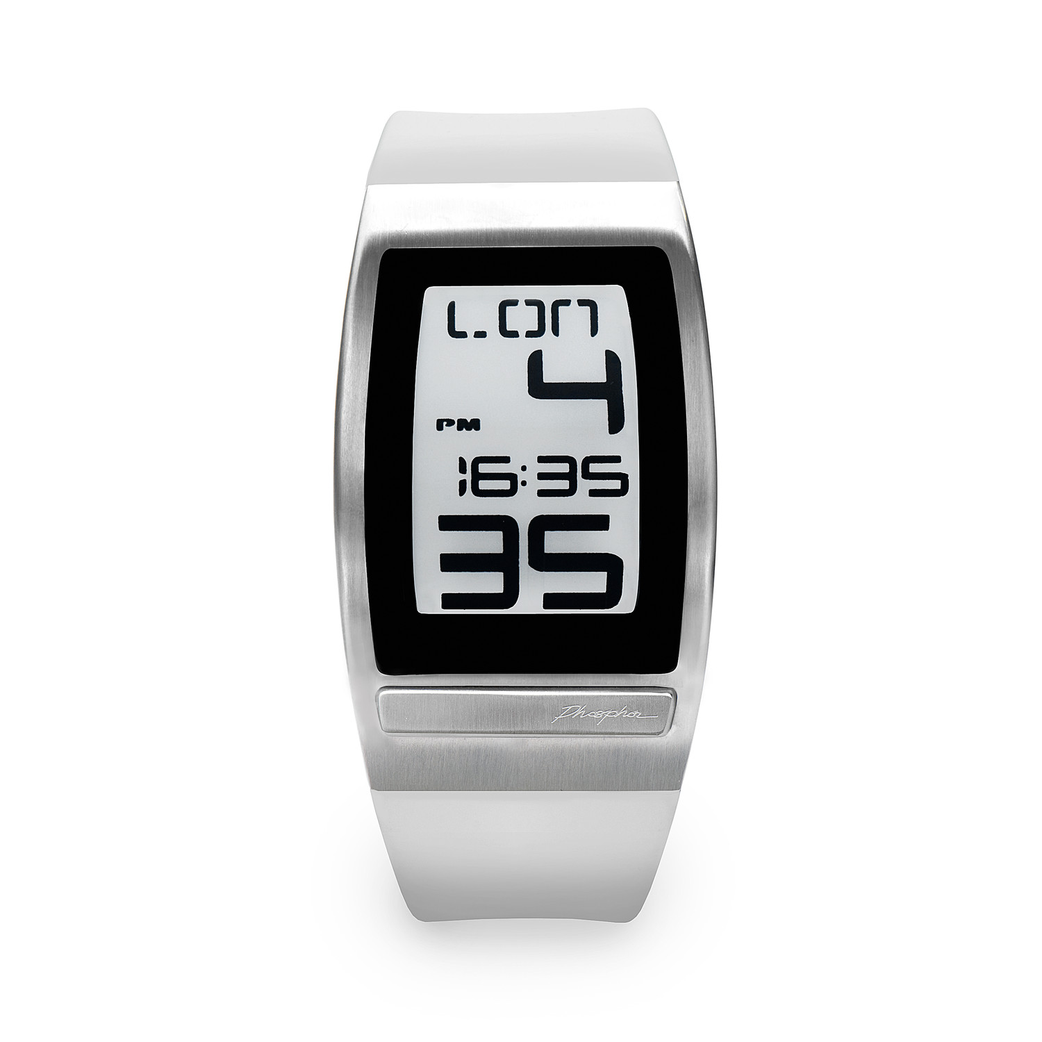 World Time White PU - Phosphor Watches - Touch of Modern