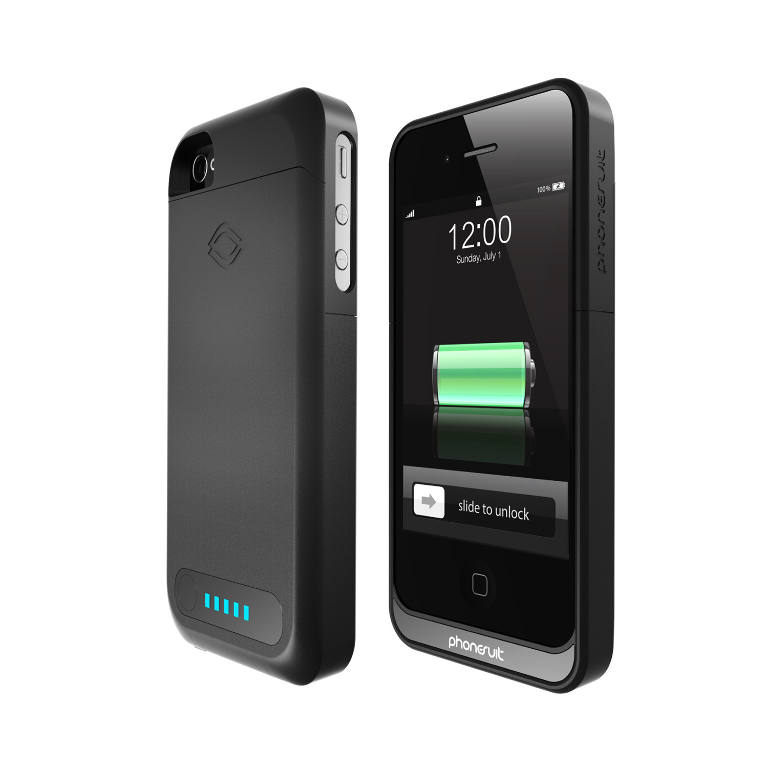 PhoneSuit Elite Battery Case for iPhone 4/4S // Black - PhoneSuit ...