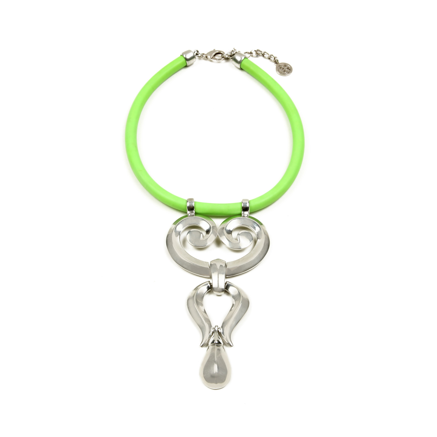 Green Rubber Pendant Necklace - Ben-Amun - Touch of Modern