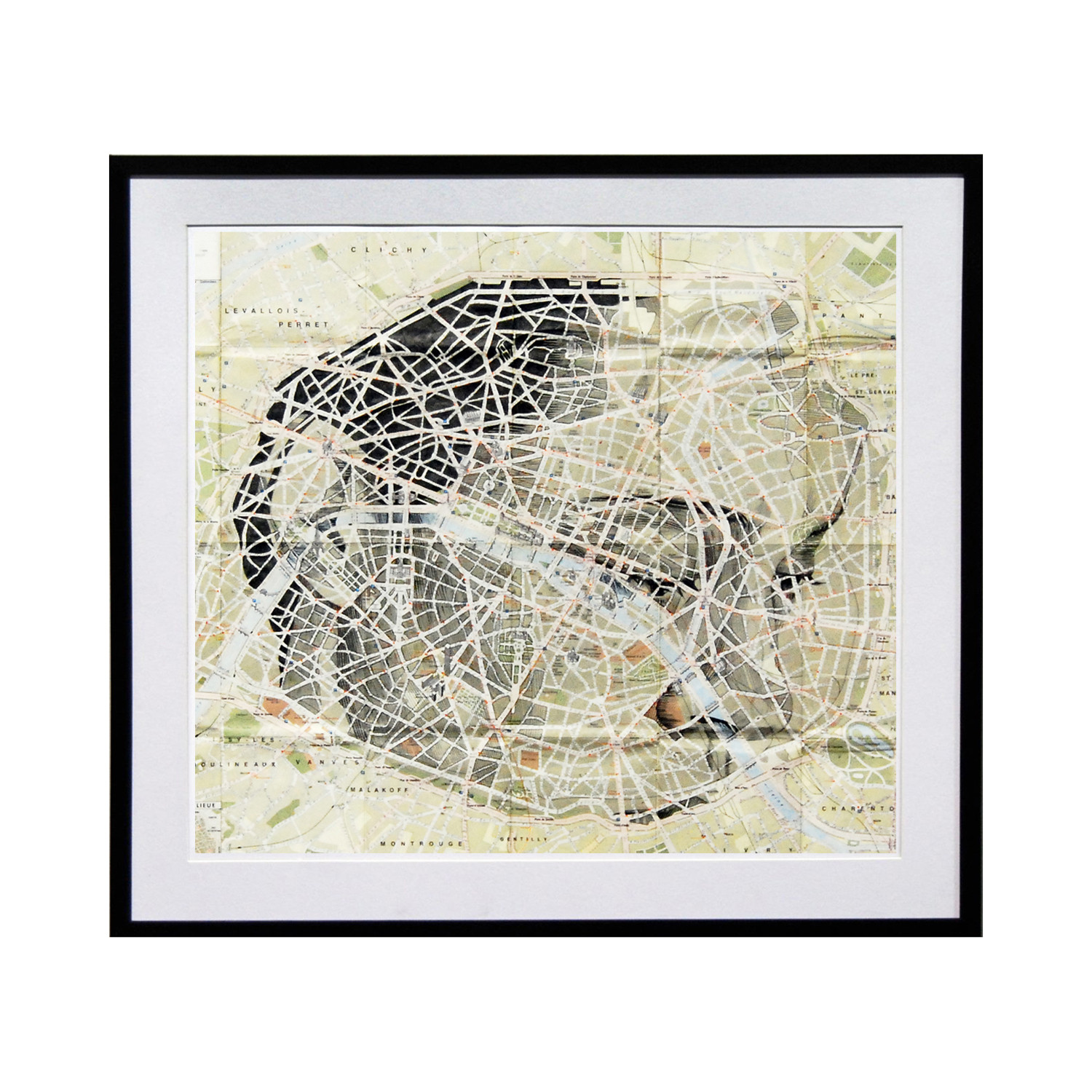 Paris // Map Portrait, Limited Print - Ed Fairburn - Touch of Modern