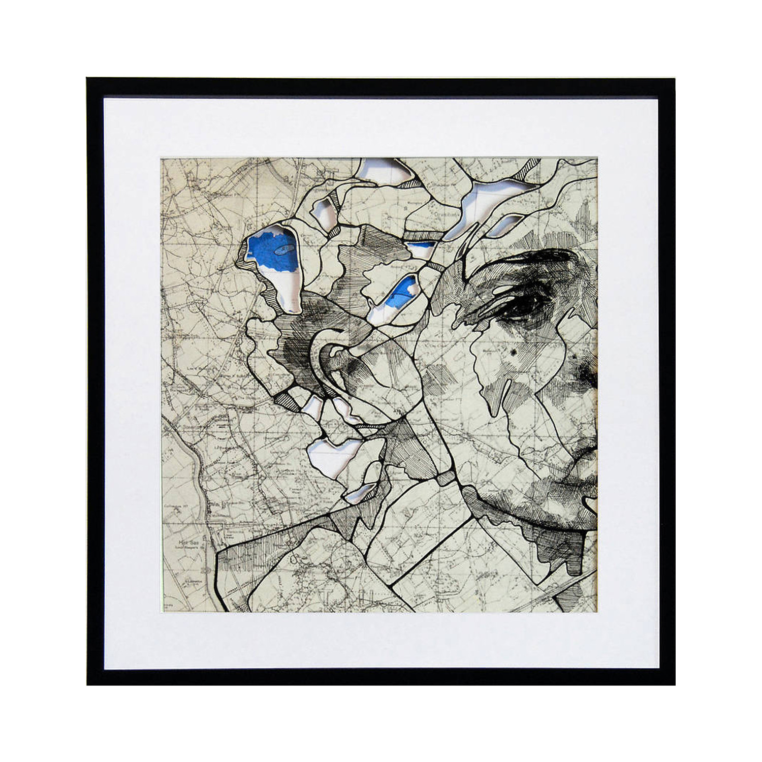 Western Front Cutout Part II // Map Portrait, Limited Print - Ed ...