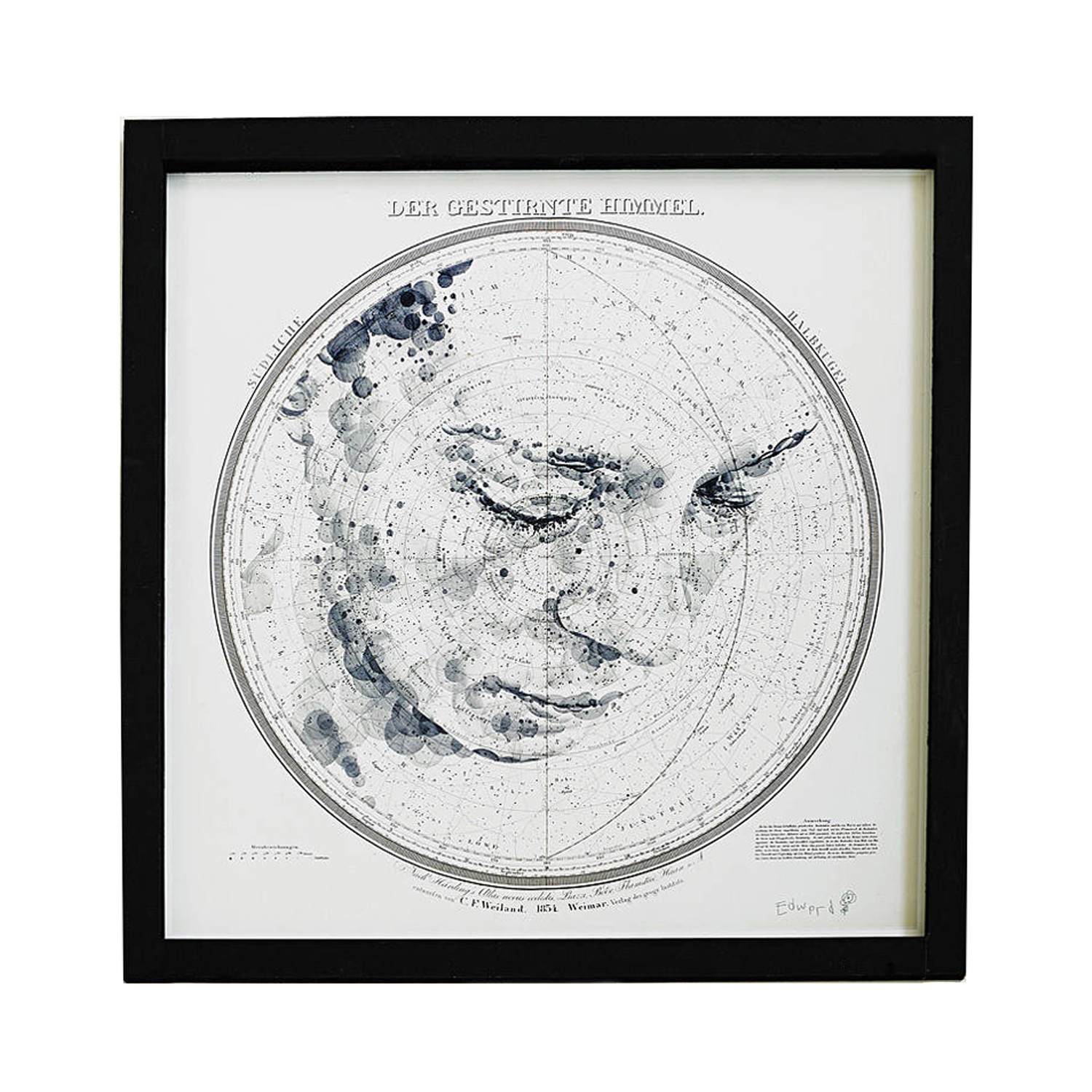 Der Gestirnte Himmel Part I // Map Portrait, Limited Print - Ed ...