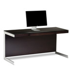 Sequel // Desk with Back Panel (Natural Stained Cherry) - BDI Office ...