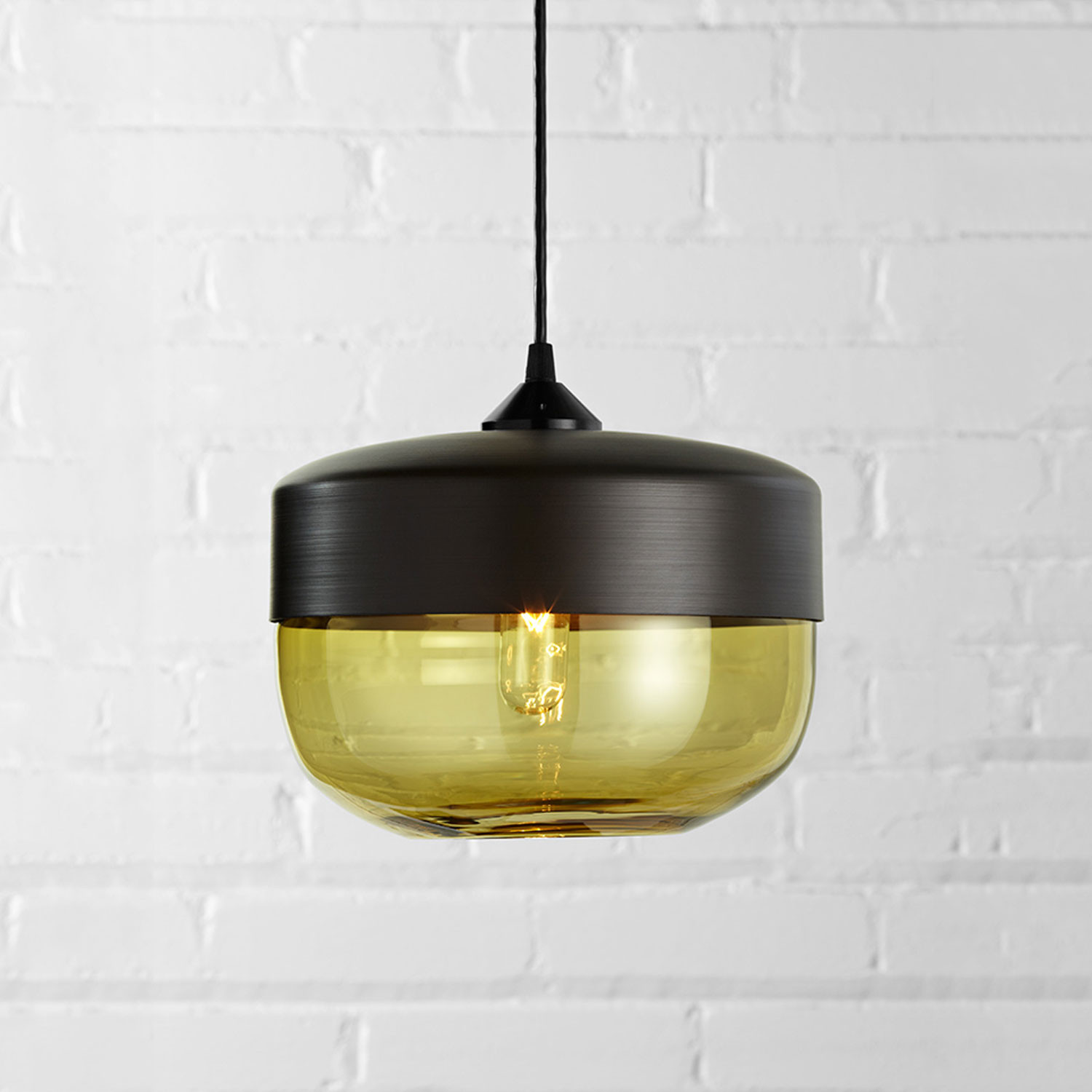 Parallel Series // Wide Cylinder // Dark Bronze Mount (Crystal Glass ...