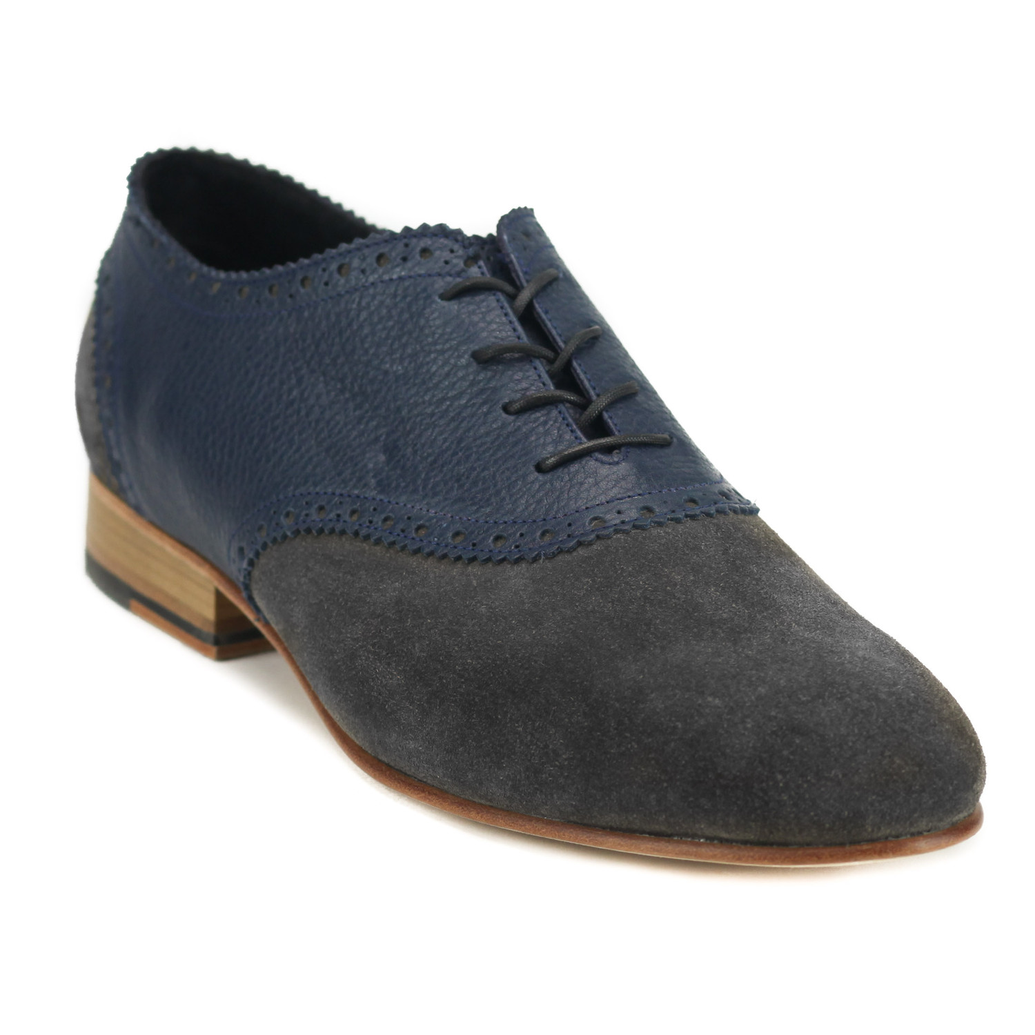 Clint Oxford // Navy + Grey Suede (US: 11) - Munguia Shoes - Touch of ...