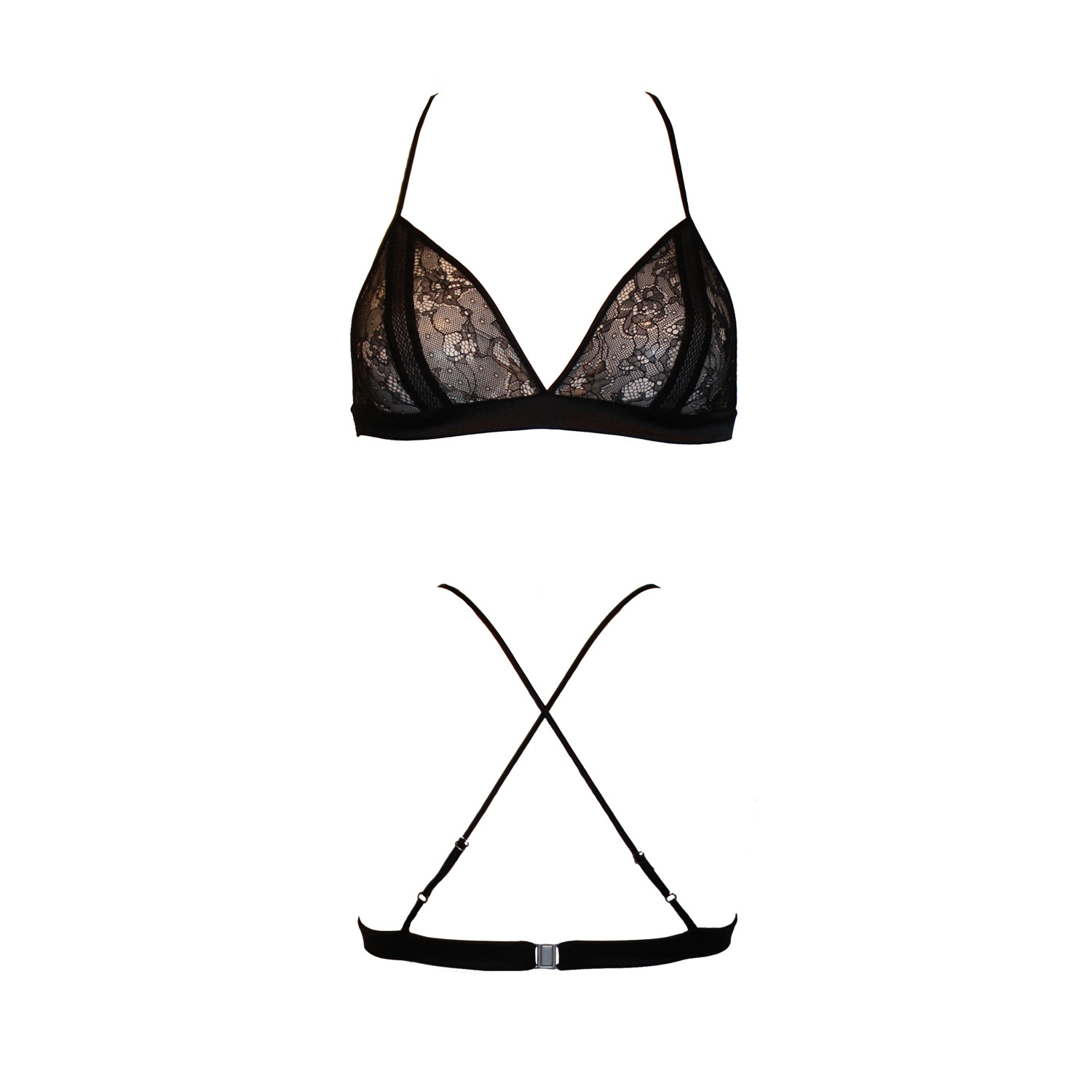 Iconic Lace Boudoir Bra (M (34B/C/32D)) - Fleur of England - Touch of ...
