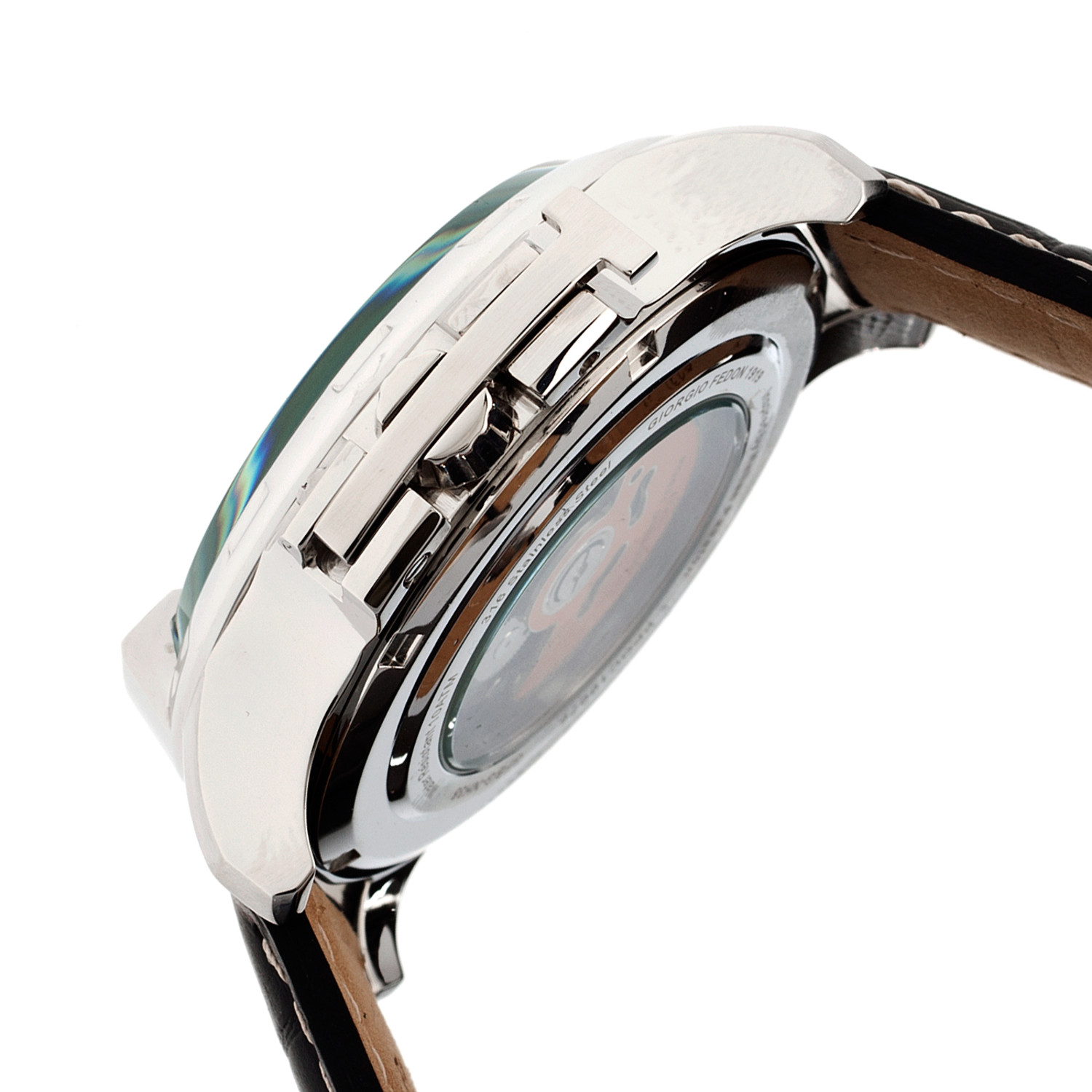 Timeless IV Automatic Leather-Strap Watch // GIOGFBG001 - Giorgio Fedon ...