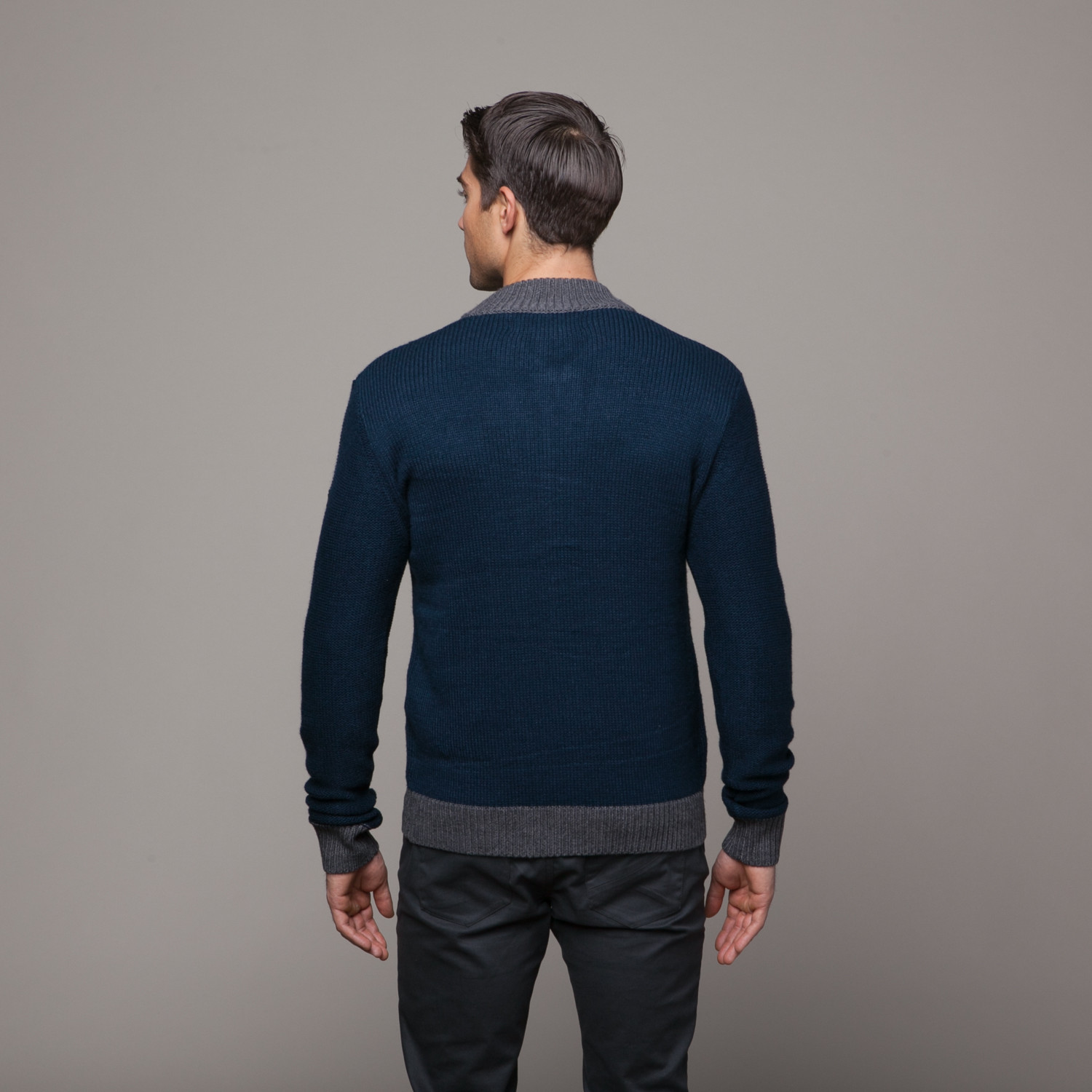 Hamilton Cable Zip Up Cardigan // Navy (XS) - Merc - Touch of Modern