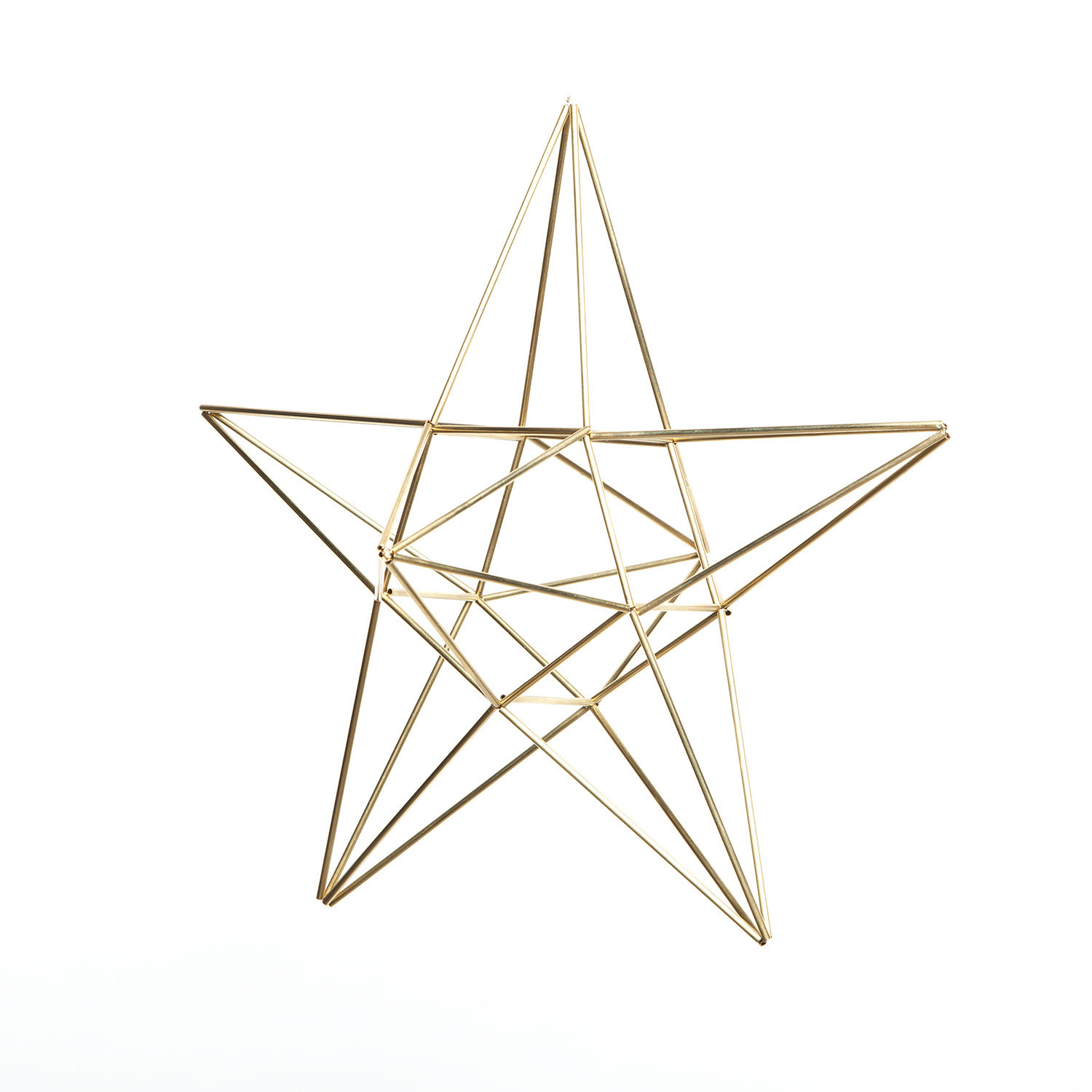Himmeli Fig 12: The Five Point Star (12" Clear Cord) - Handmade Sam ...