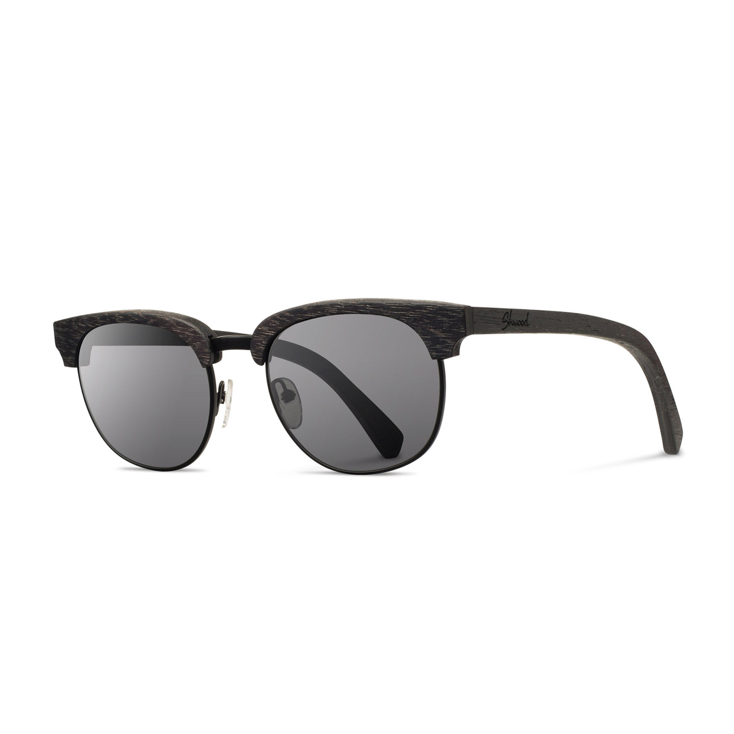 Eugene // Dark Walnut + Black (Grey Lens) - Shwood Shop - Touch of Modern