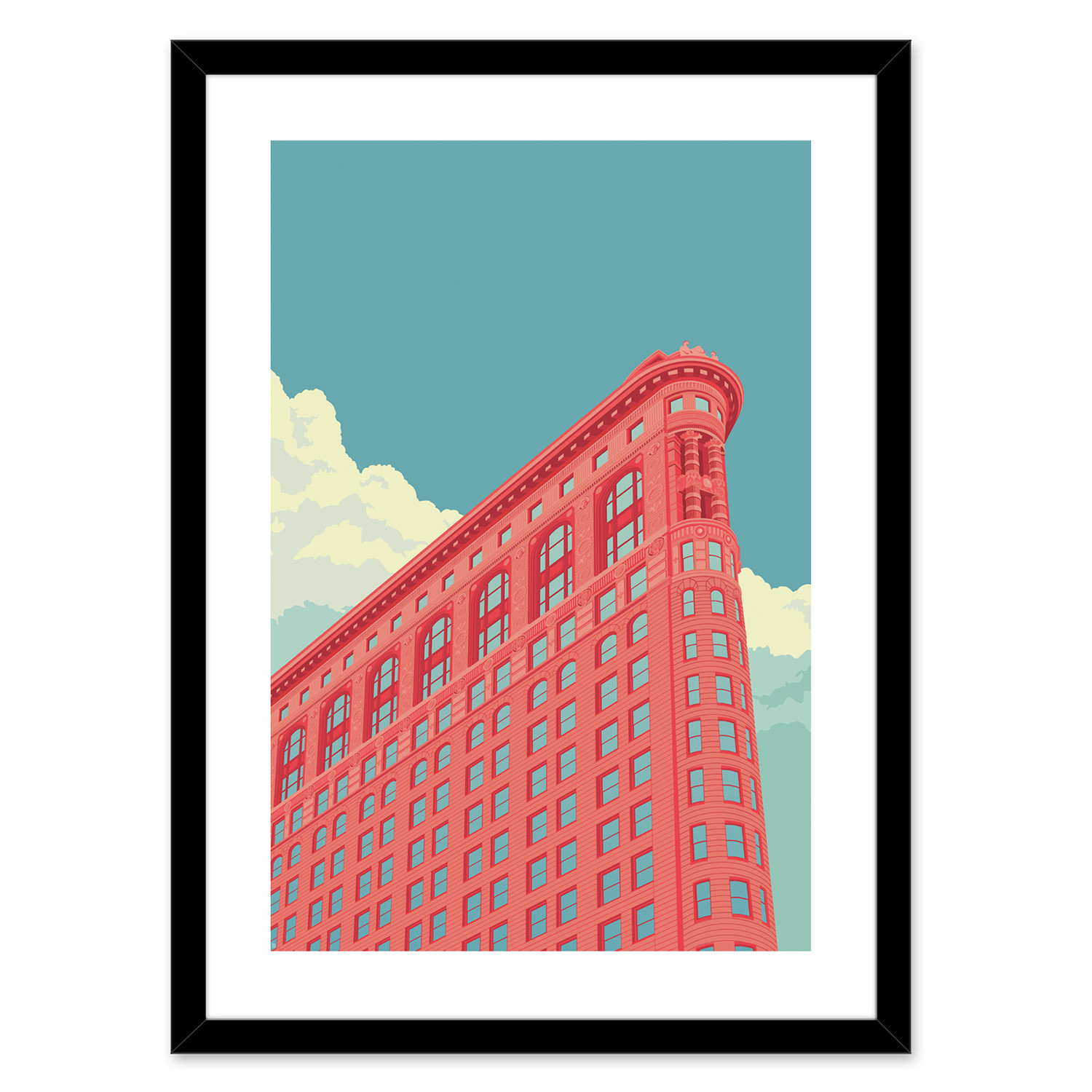 Flatiron Building 2 (16"L x 20"H // Framed Print) - Remko Heemskerk ...