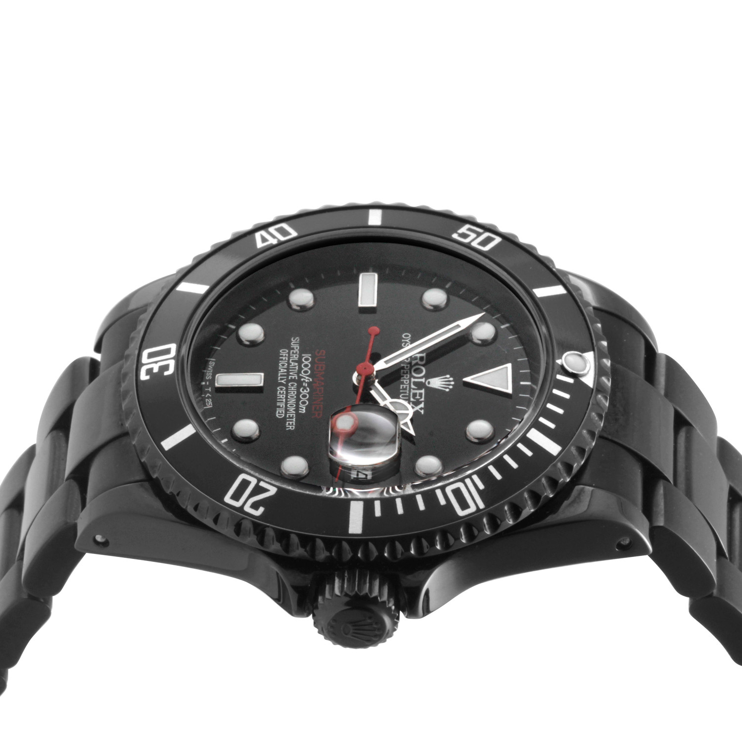 Rolex Submariner // 16610 // OSPVD-003 - Custom Black Rolexes - Touch ...