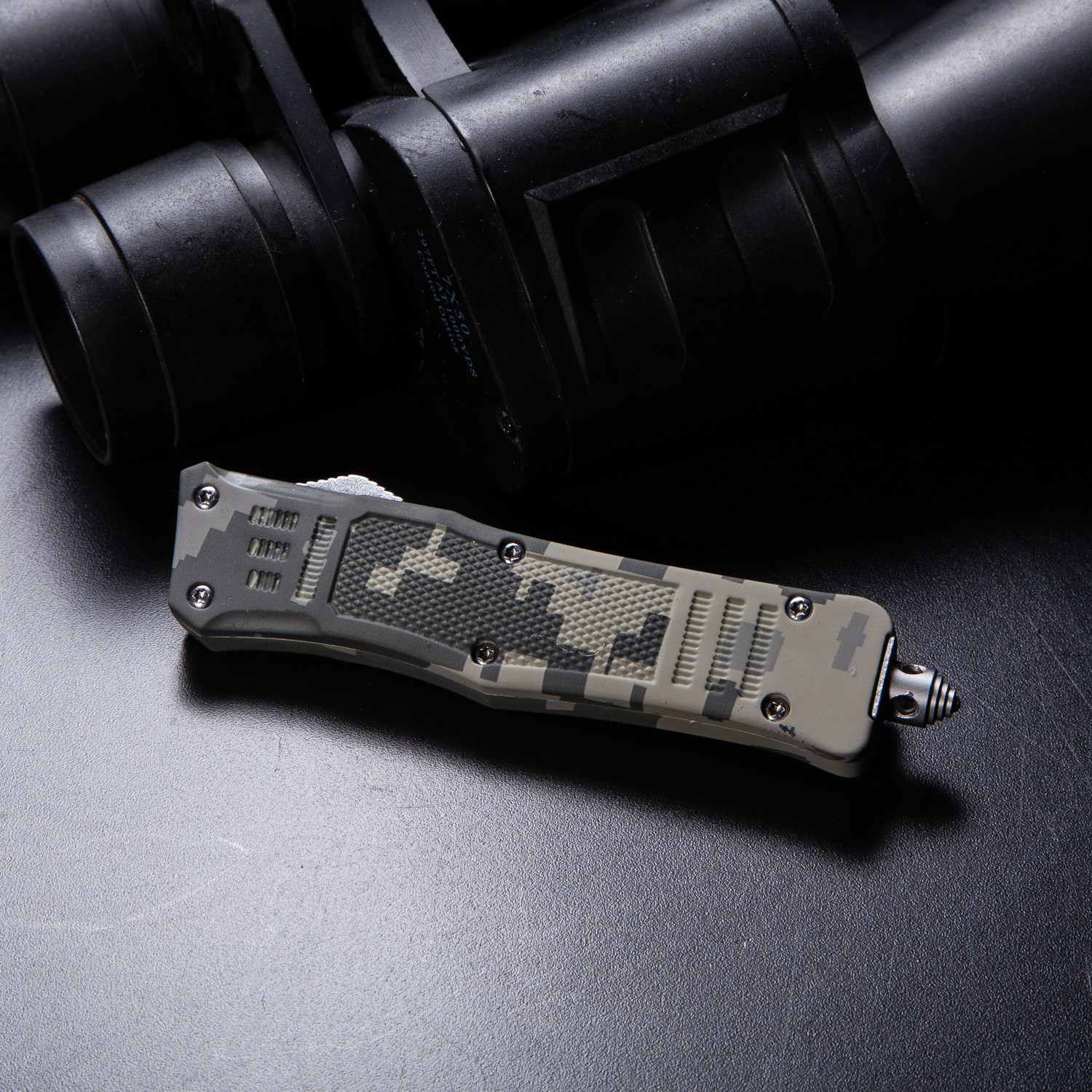 Mini Raven OTF Tactical Knife // Non Serrated - Raven Crest Tactical ...