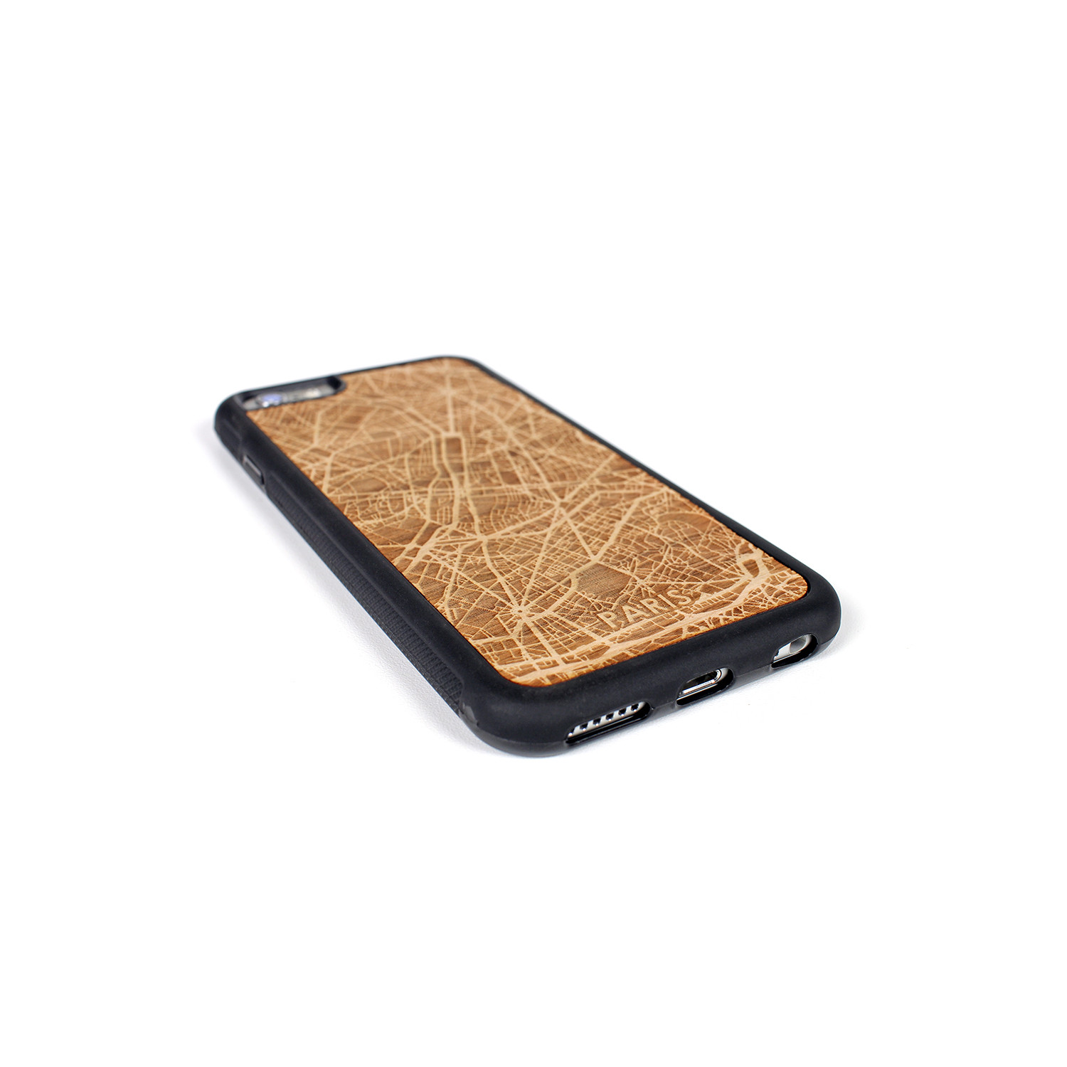 Engraved Wooden Case // Paris (iPhone 6/6s) - Cut Map - Touch of Modern