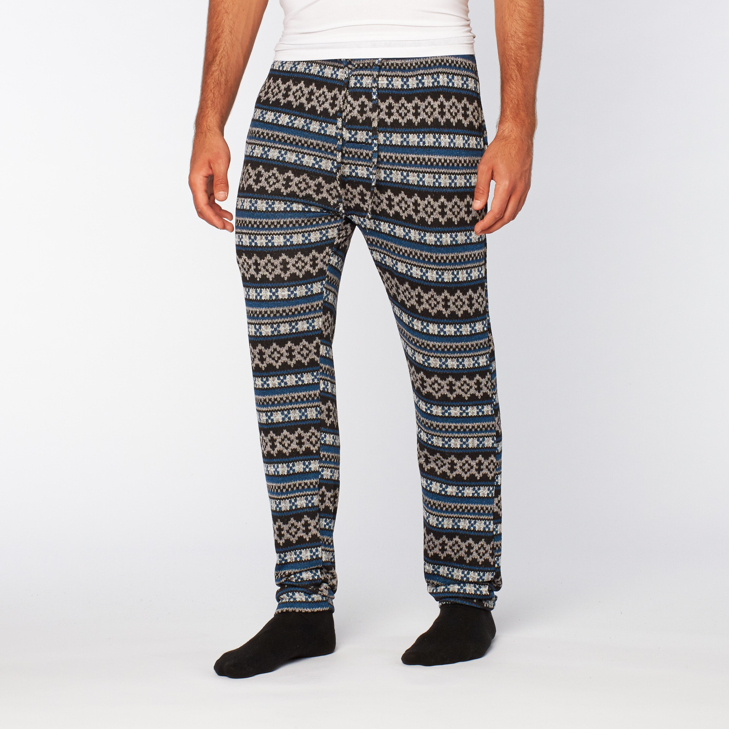 Sweater Fleece Pant // Blue + Grey (S) - Bottoms Out - Touch of Modern