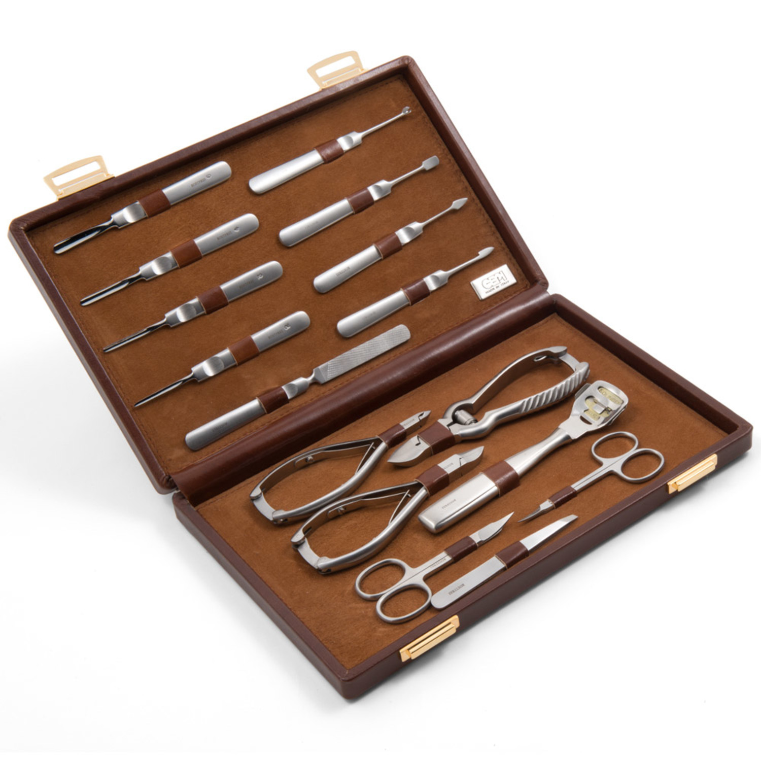 Azzurra Manicure Case (Black) - Cepi Pelleterie - Touch of Modern