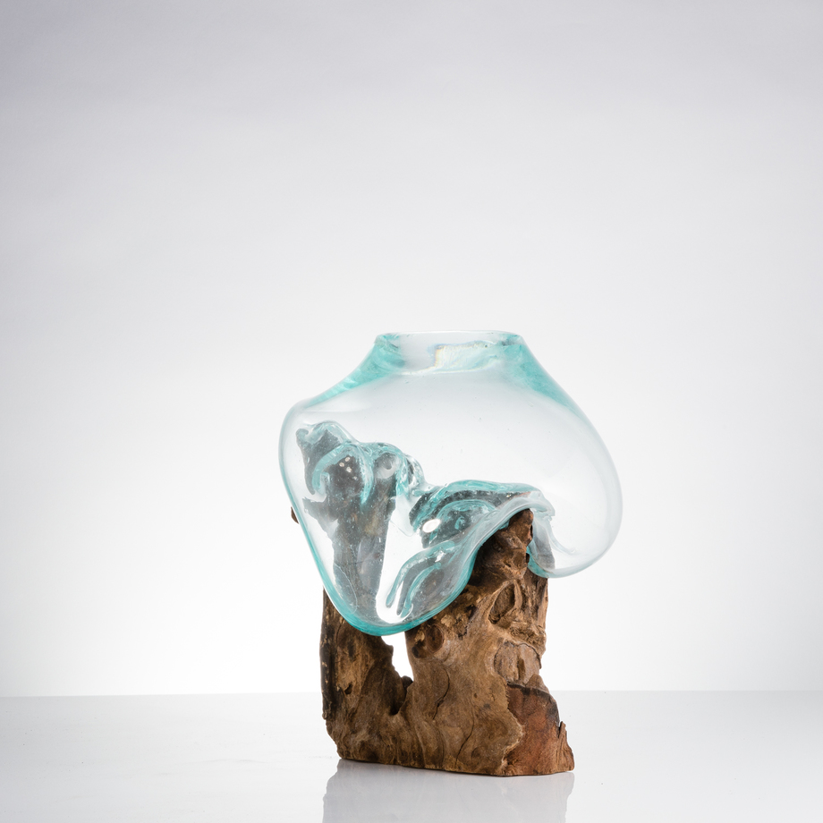 WhatIC2 - Wood And Molten Glass Art - Touch of Modern