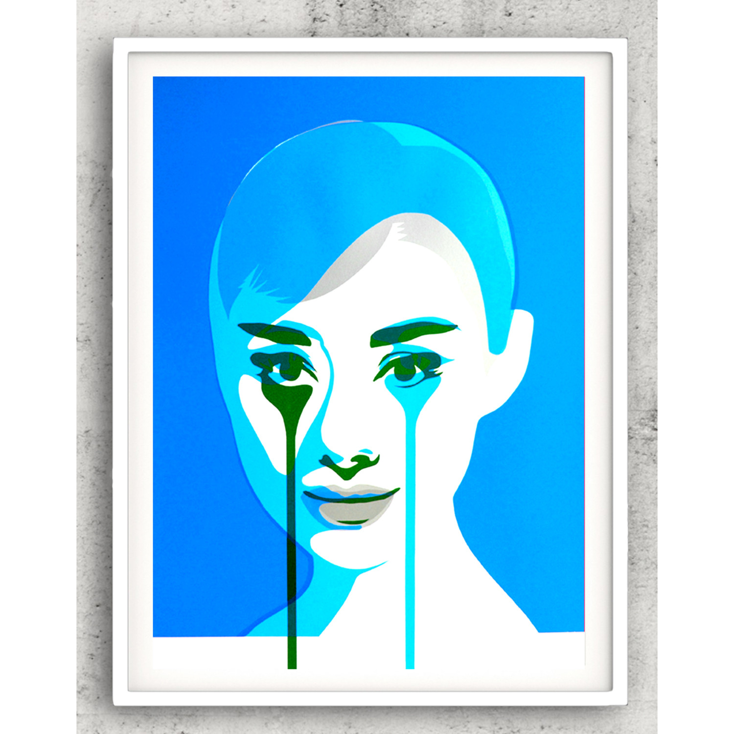 Audrey // Blue (20"W x 28"H) - Heroes of the Silver Screen - Touch of ...
