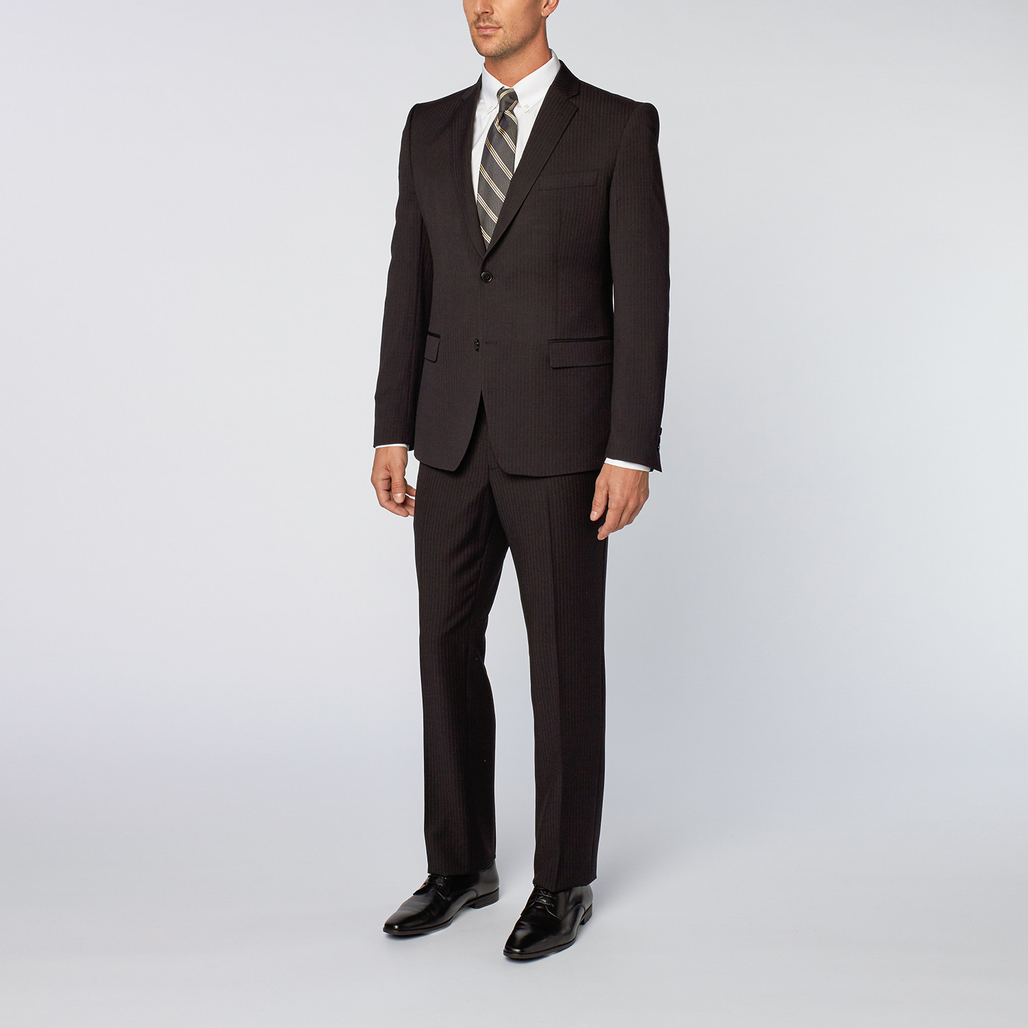 Soft Pinstripe Suit // Blue (Euro: 46R) - Versace Collection Suits ...