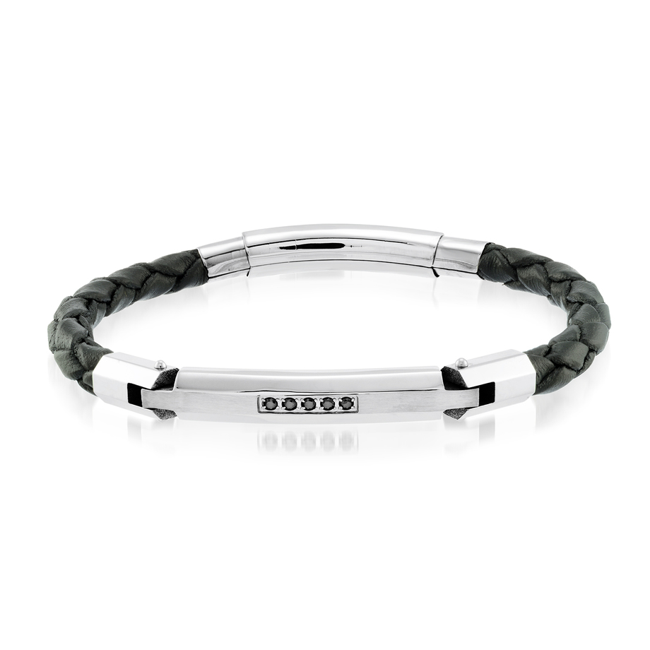 Italgem - Steel & Leather Bracelets - Touch of Modern