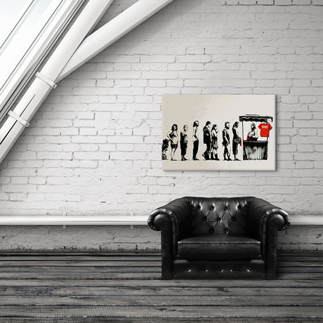 Banksy - Canvas Street Art - Touch of Modern
