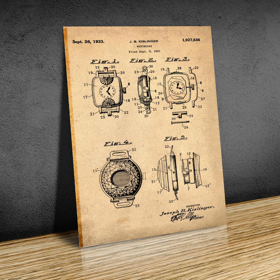 Patent Watch Prints - Vintage Clockwork Art - Touch of Modern