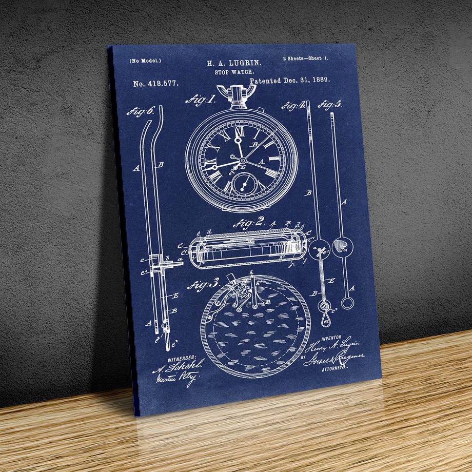 Patent Watch Prints - Vintage Clockwork Art - Touch of Modern