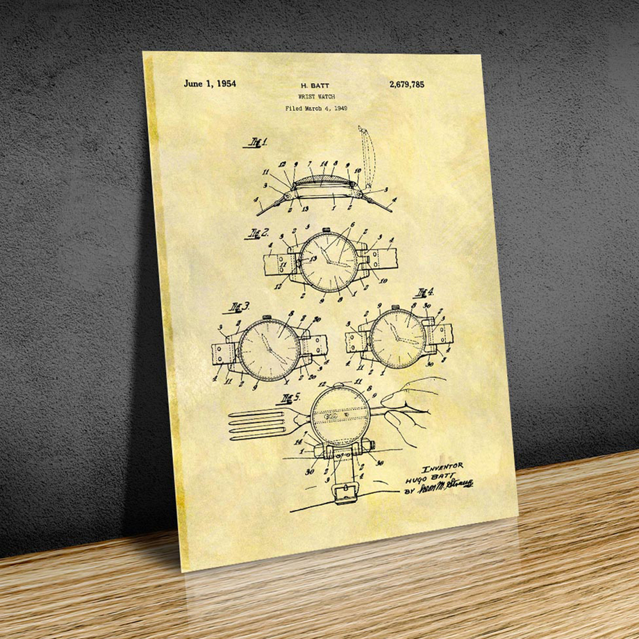 Patent Watch Prints - Vintage Clockwork Art - Touch of Modern