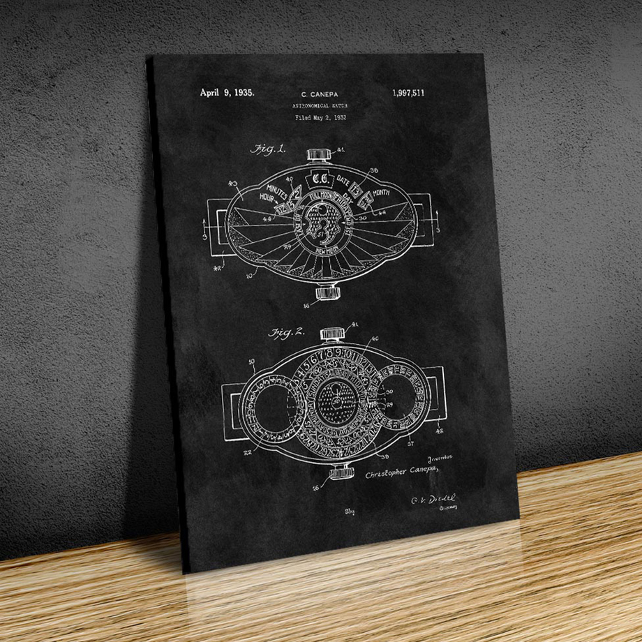 Patent Watch Prints - Vintage Clockwork Art - Touch of Modern