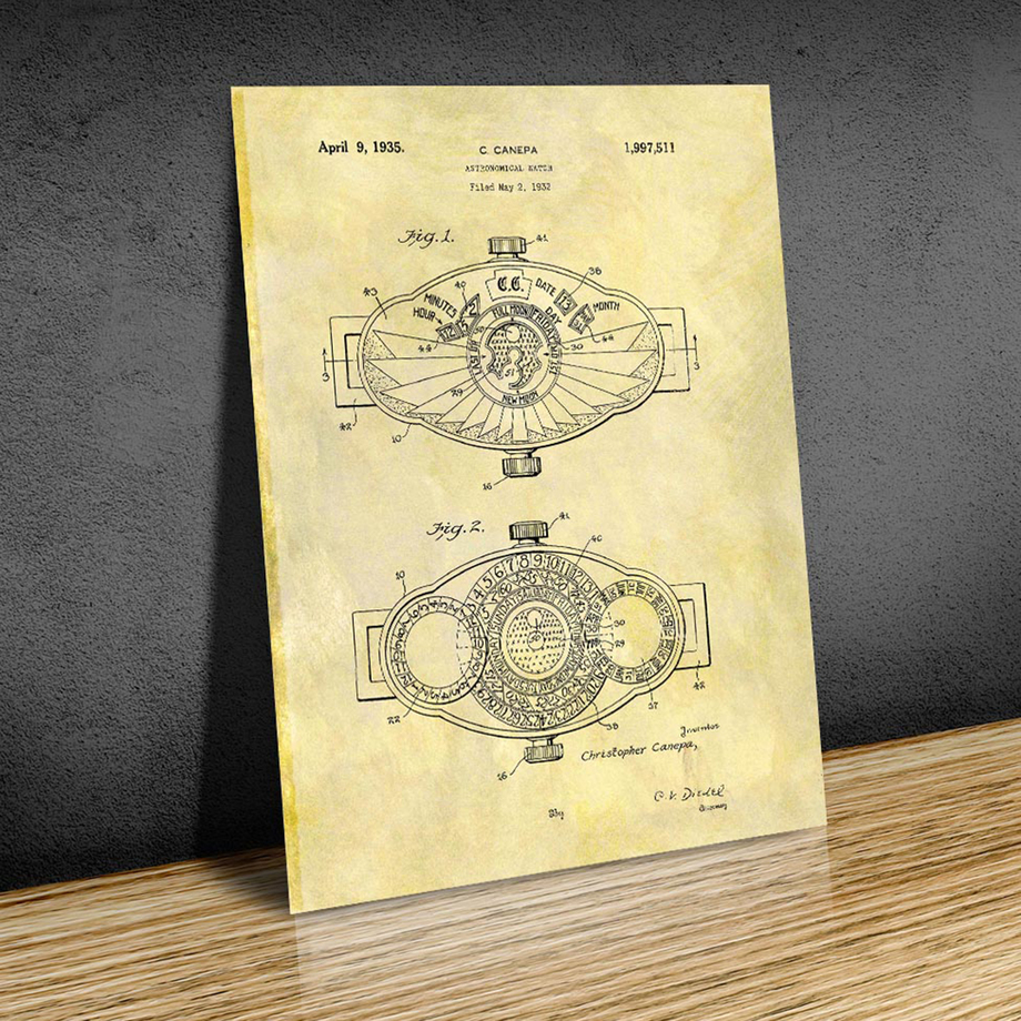 Patent Watch Prints - Vintage Clockwork Art - Touch of Modern