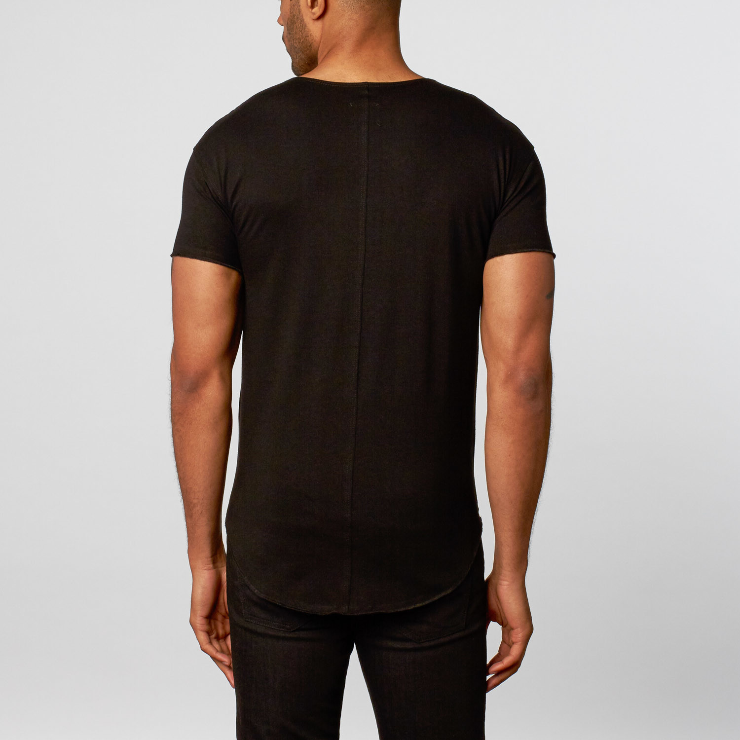 Night Rider Drop Tail Tee // Black (S) - Old Fame - Touch of Modern