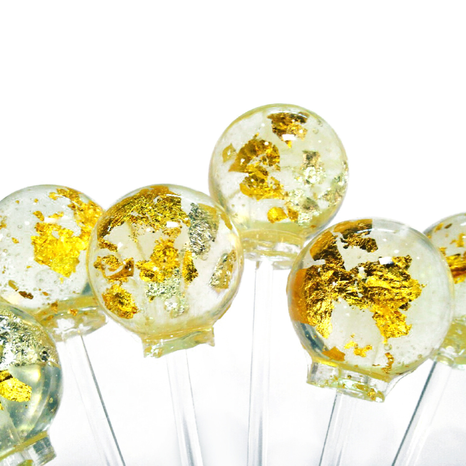 24 Carat Gold Lollipops // 6 Piece - Vintage Confections - Touch of Modern