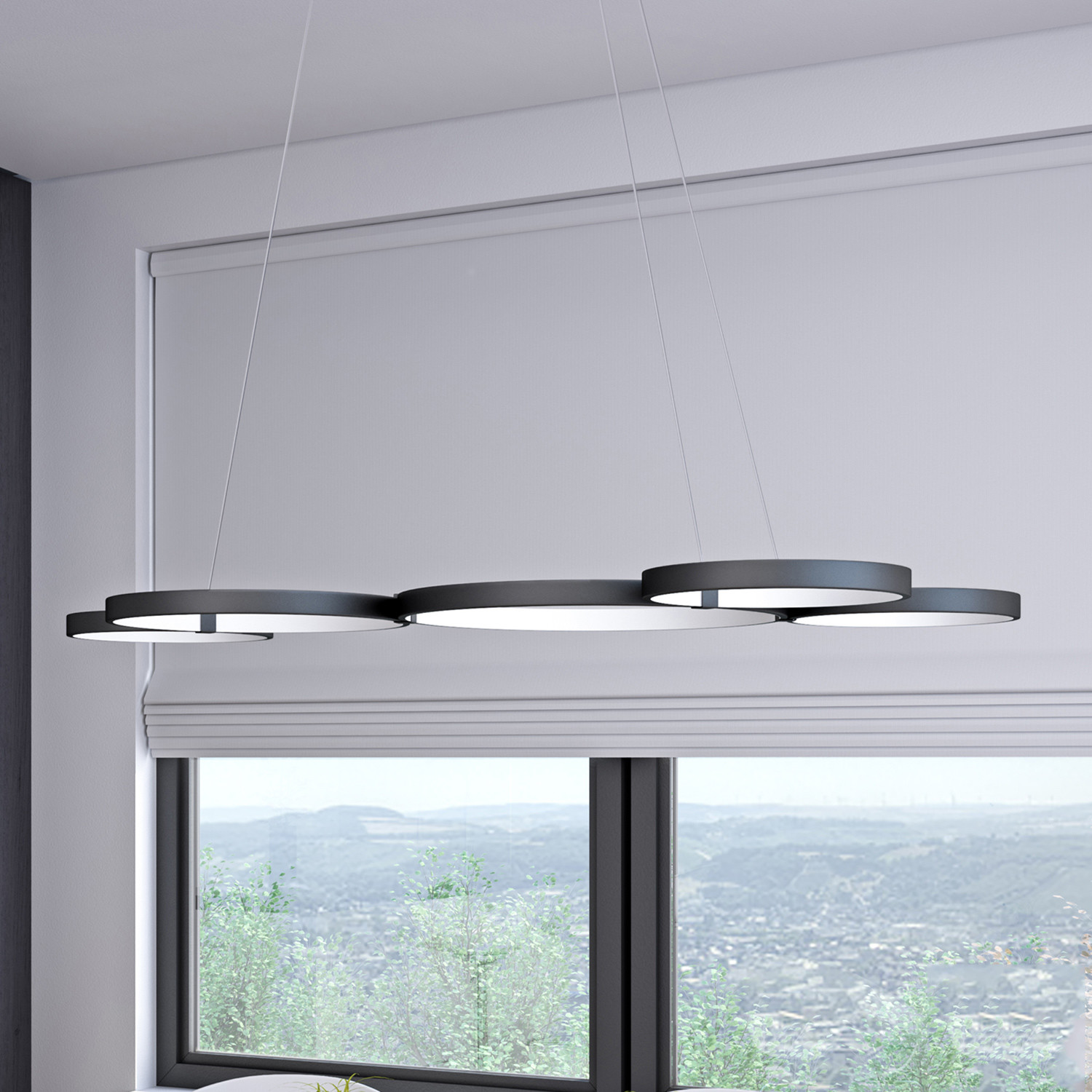 Capella // Chain Disk Ceiling Fixture (Satin Nickel) - VONN - Touch of ...