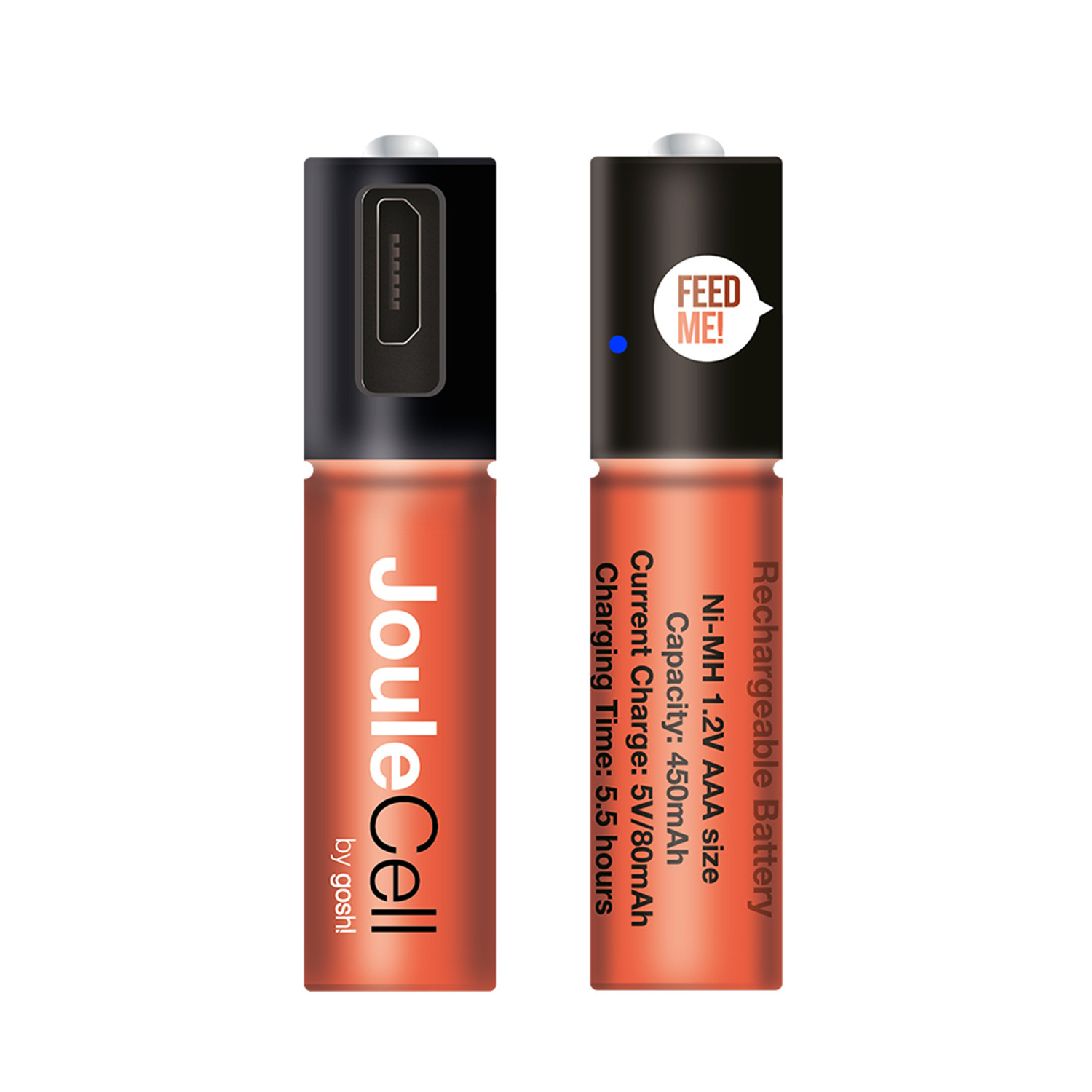 Joule Cell MicroUSB Rechargeable Battery // Orange - Gosh! - Touch of ...