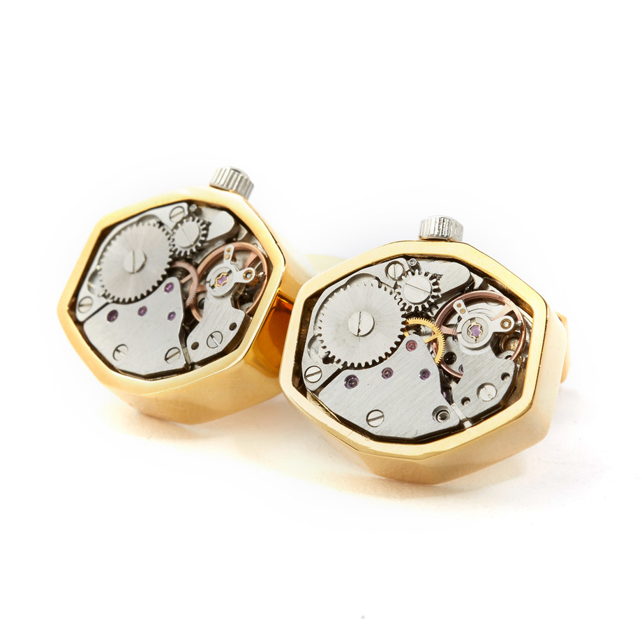 Skeleton Watch Cufflinks - Cufflinks With Moving Parts - Touch of Modern