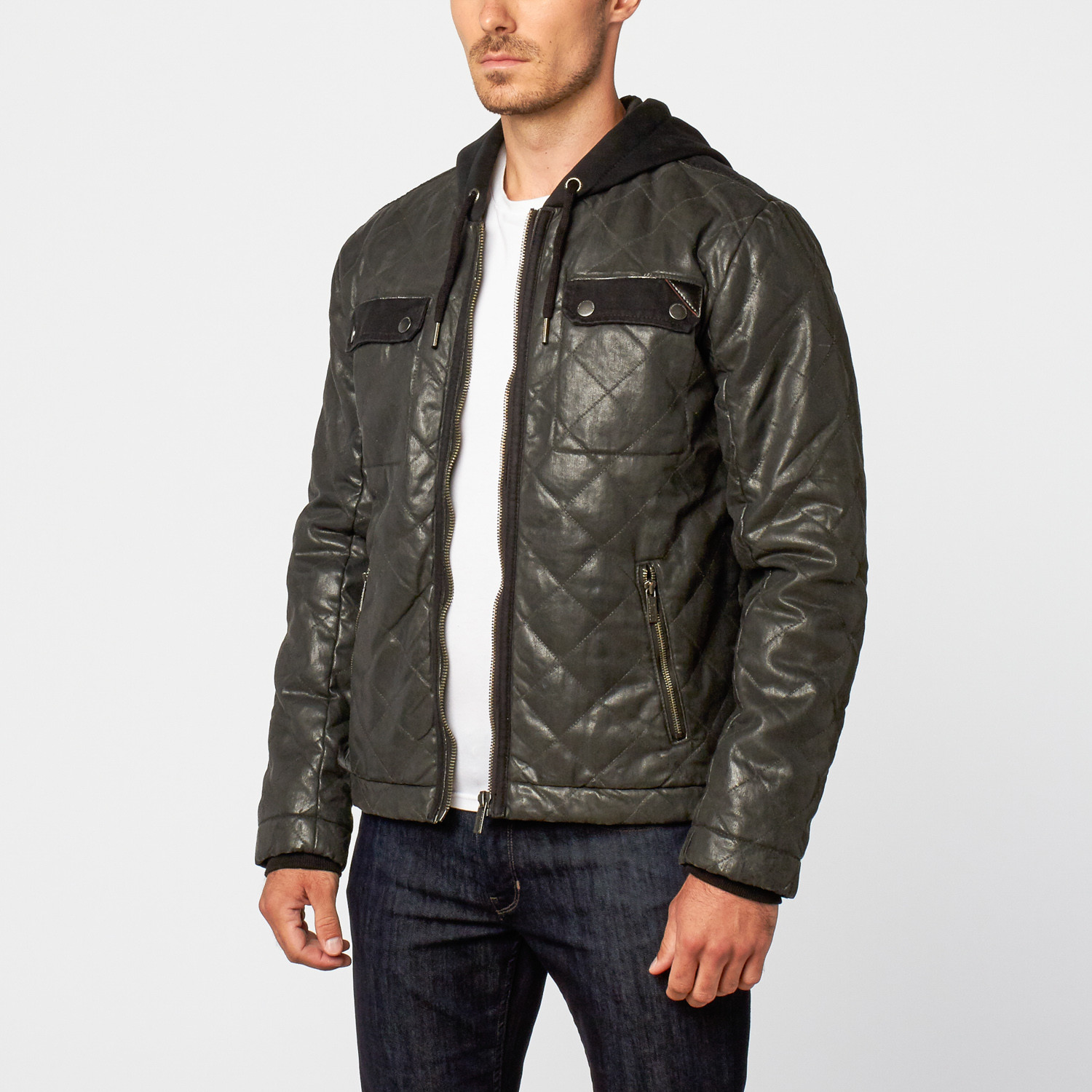 Double Cross Jacket // Charcoal + Black (2XL) - Bravery For All - Touch ...