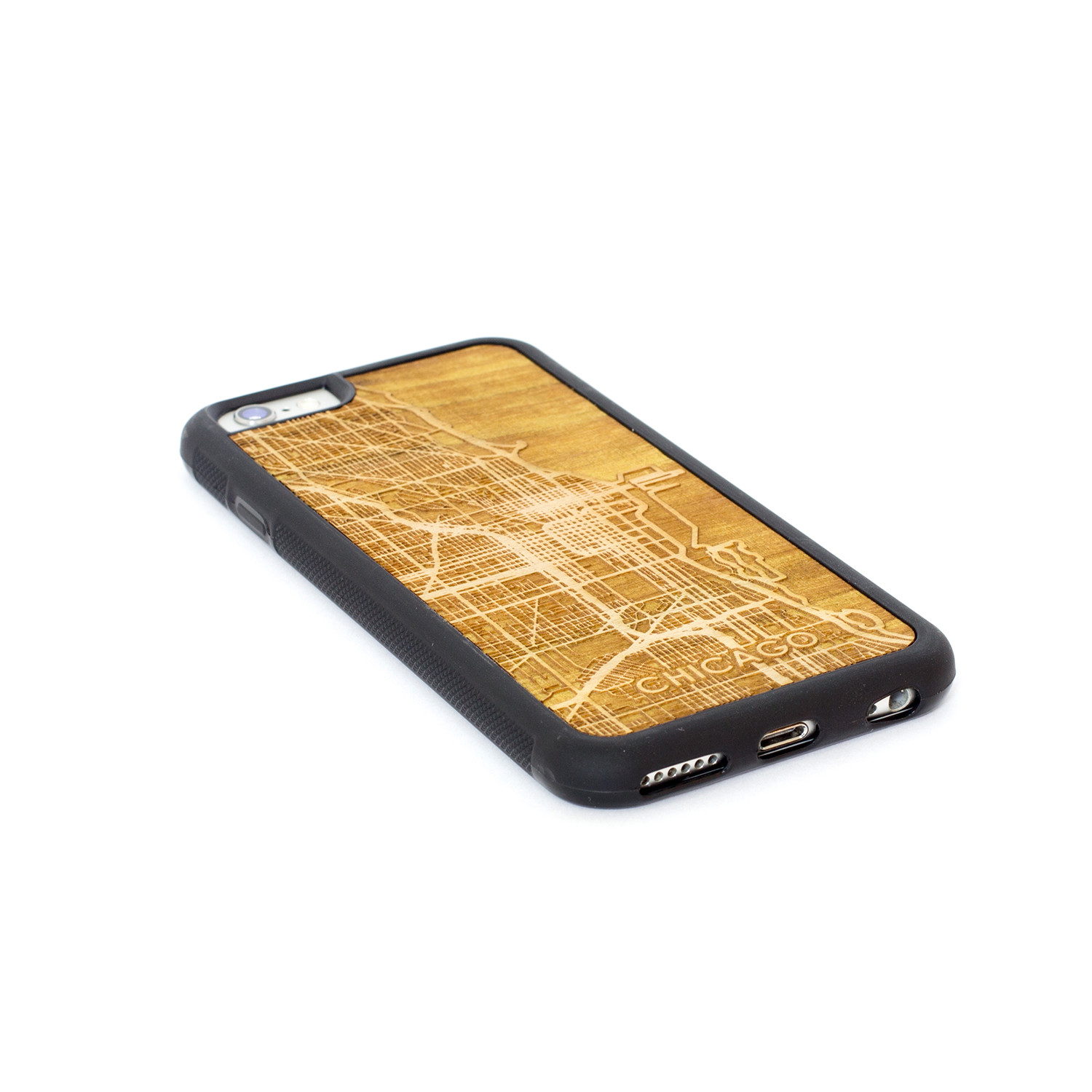 Engraved Wooden Case // Chicago (iPhone 6/6s) - Cut Maps - Touch of Modern