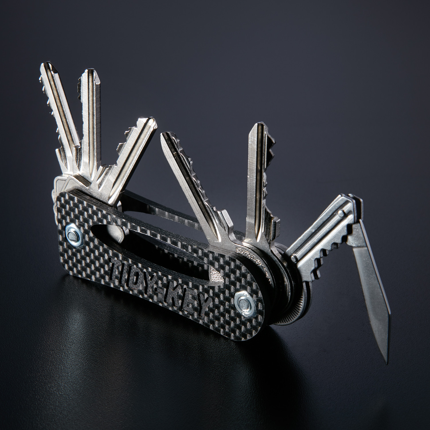 TIDY-KEY // Carbonfibre + Knife - TIDY-KEY - Touch of Modern