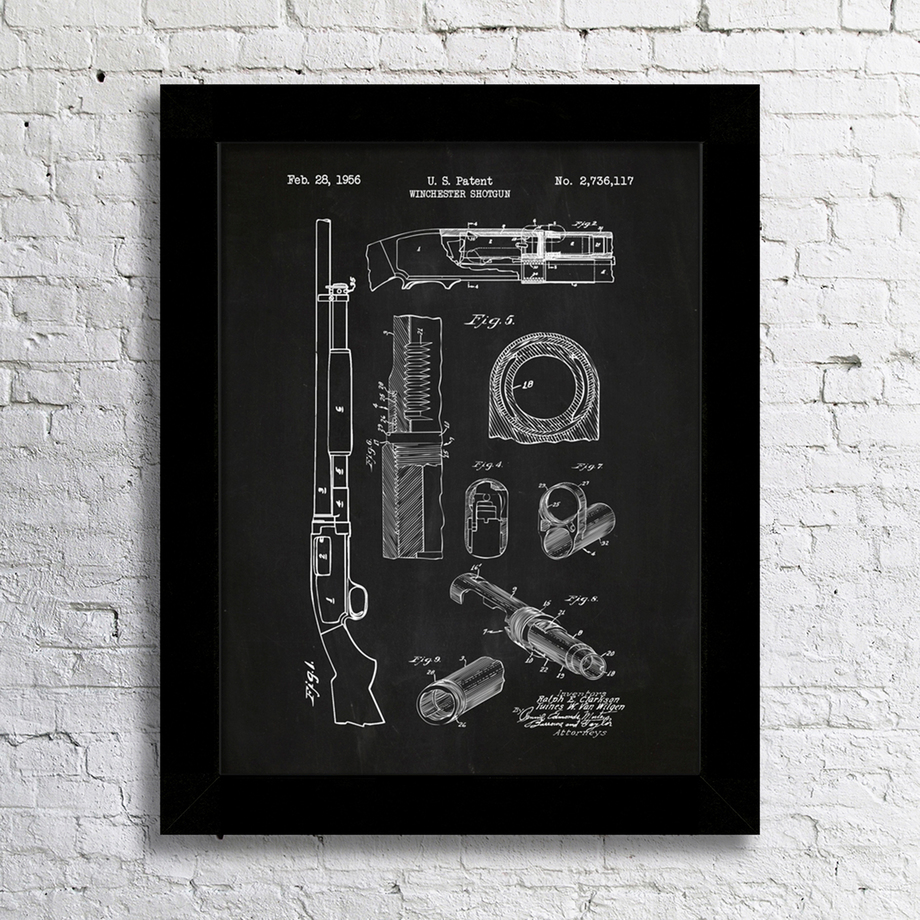 Gun Patent Prints - Hand Screened Prints - Touch of Modern