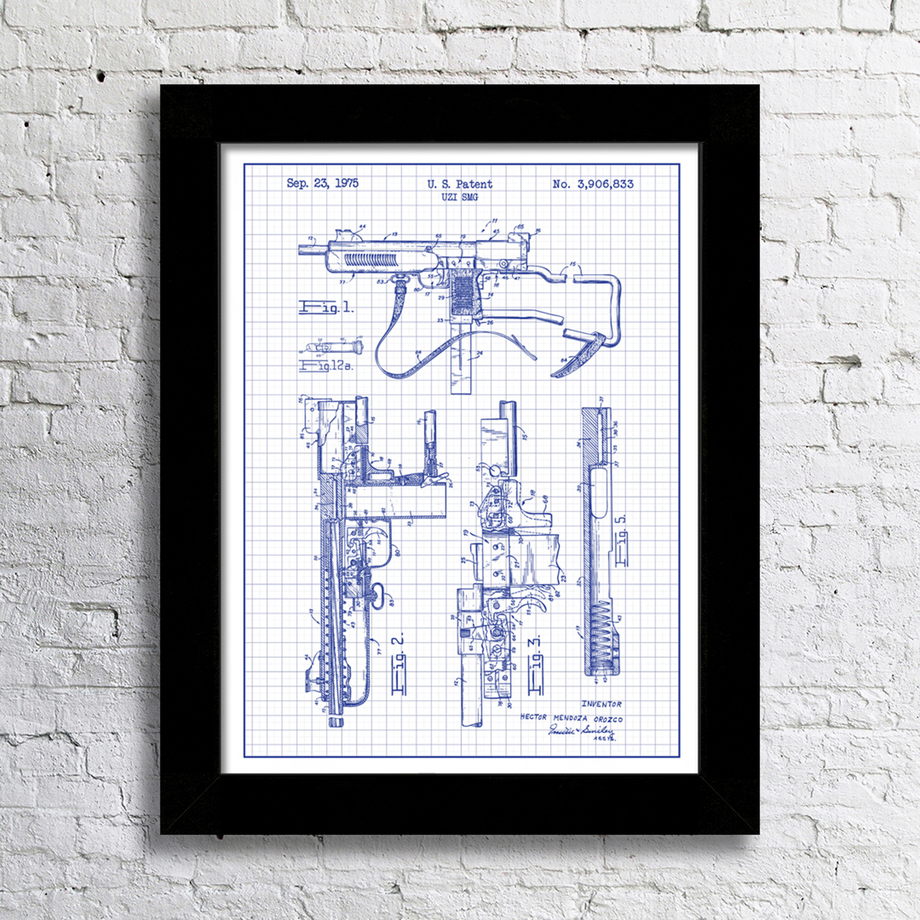 Gun Patent Prints - Hand Screened Prints - Touch of Modern