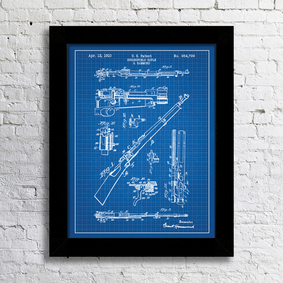 Gun Patent Prints - Hand Screened Prints - Touch of Modern