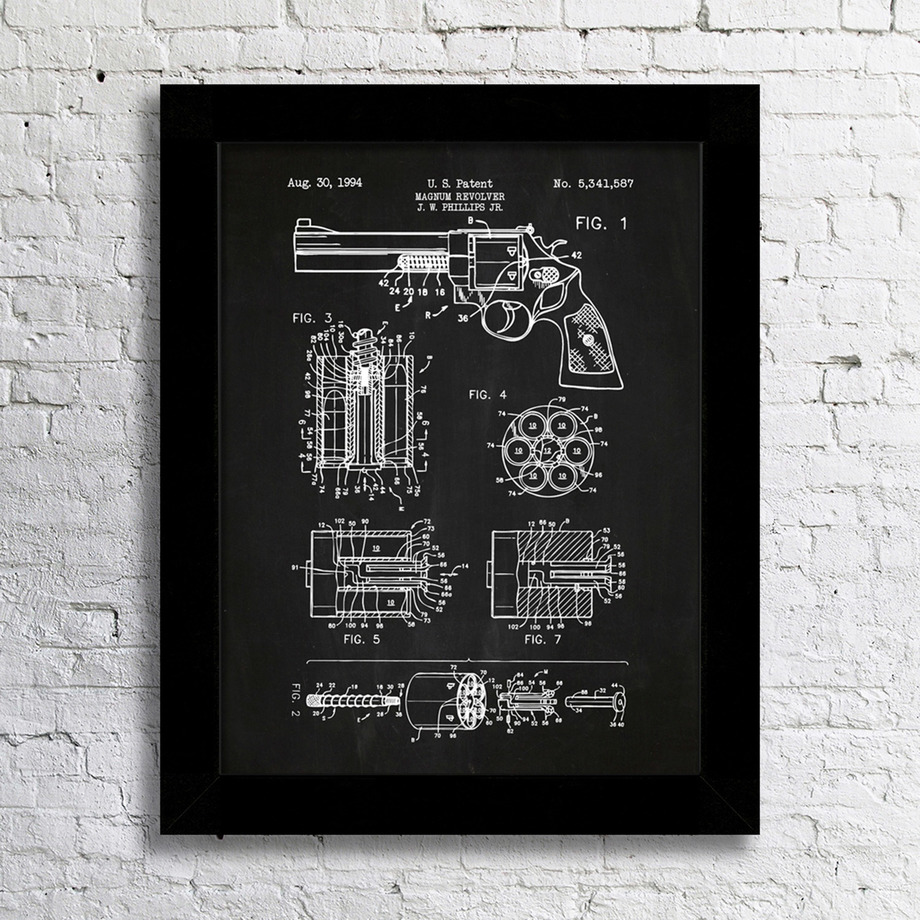 Gun Patent Prints - Hand Screened Prints - Touch of Modern