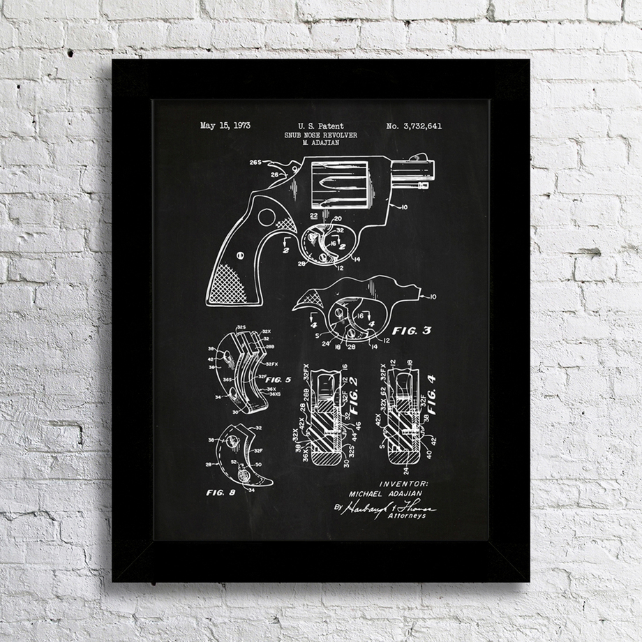 Gun Patent Prints - Hand Screened Prints - Touch of Modern