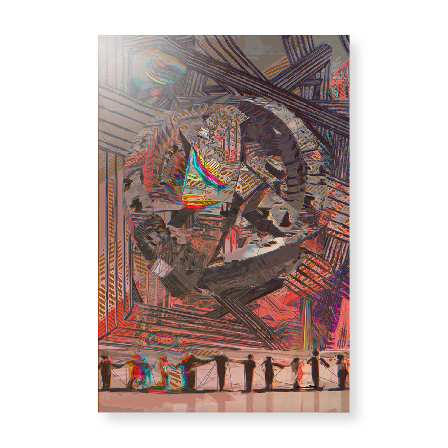 Jamison Alexander Gish // Imagine There Are No Racial Issues (16"W x 24 ...