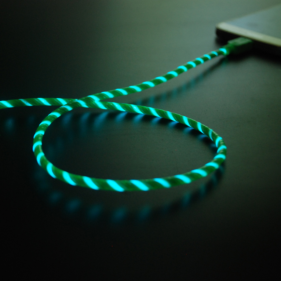 Glowing Charge Cables - Visible Charging Power - Touch of Modern