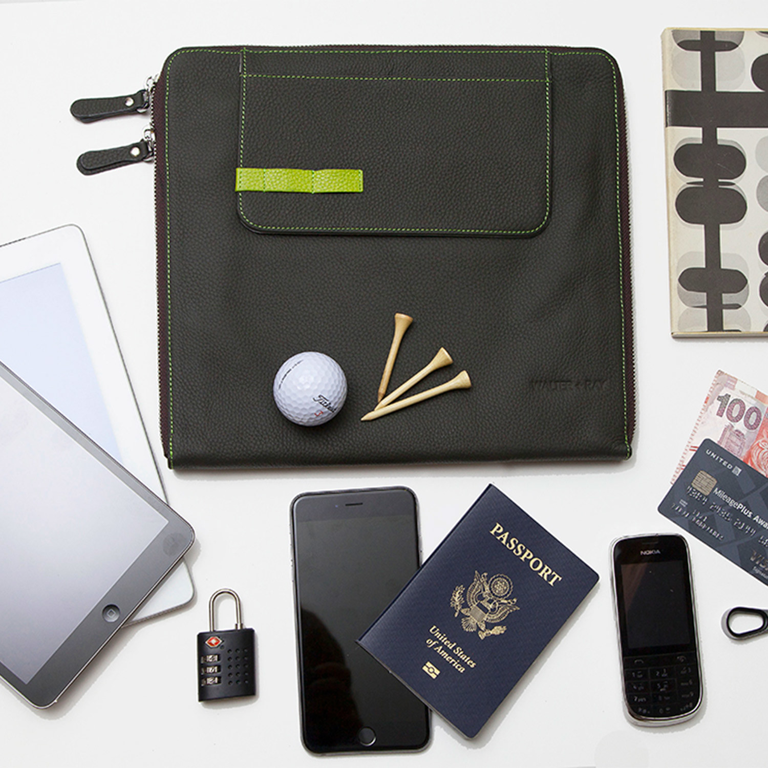 Tab Seatback Organizer // Zip Sleeve - WALTER + RAY - Touch of Modern