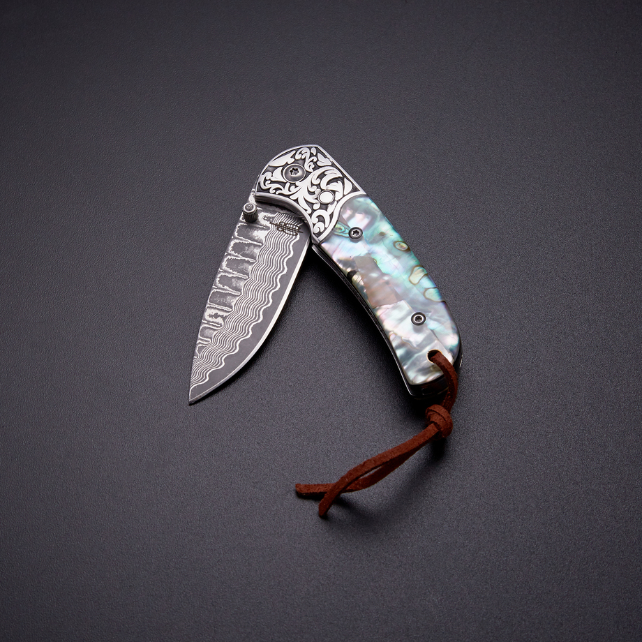 BucknBear - Abalone & Damascus Folding Knives - Touch of Modern