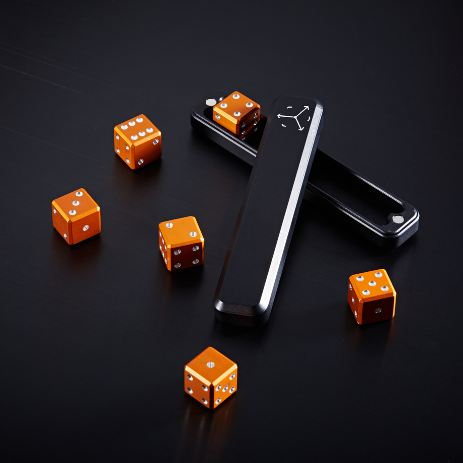 Gravity Dice - Metal Playing Dice - Touch of Modern