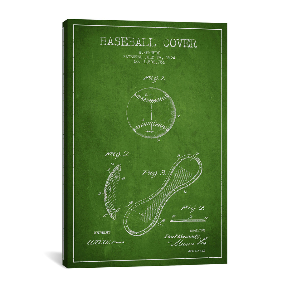 Baseball Patents - History On Canvas - Touch of Modern